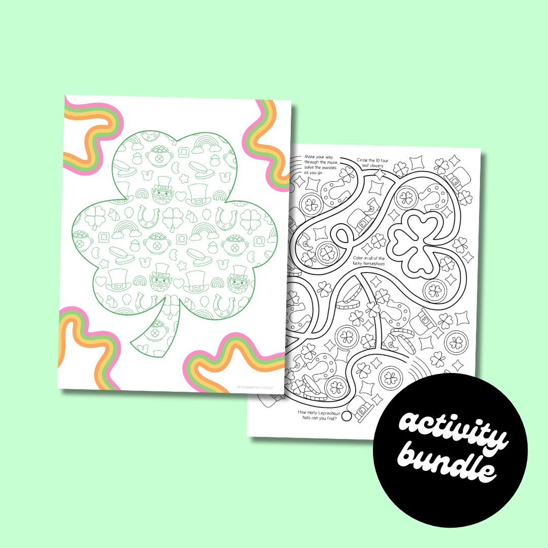 St. Patrick's Day Activity Bundle – Celebration Stylist