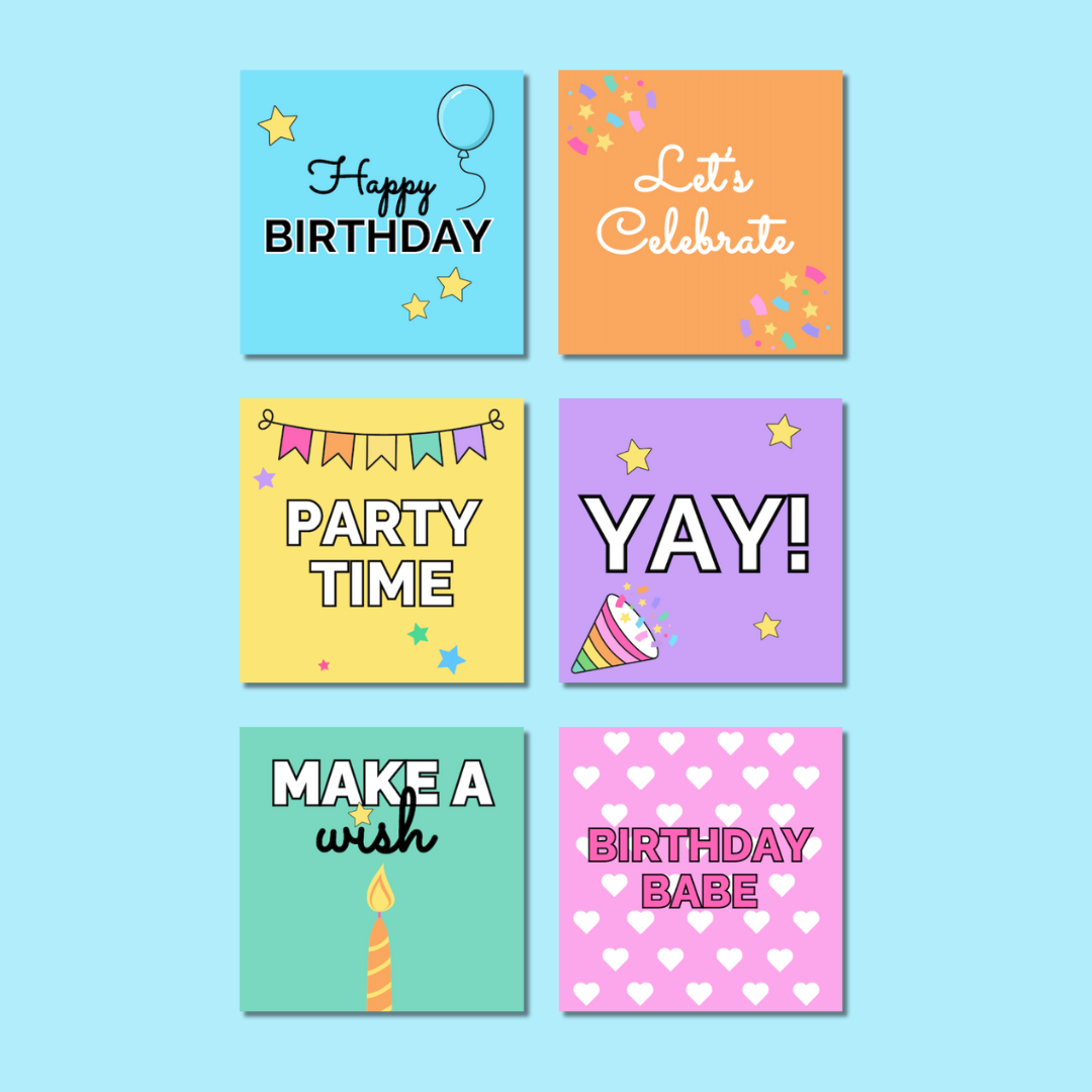 Birthday Tags – Celebration Stylist