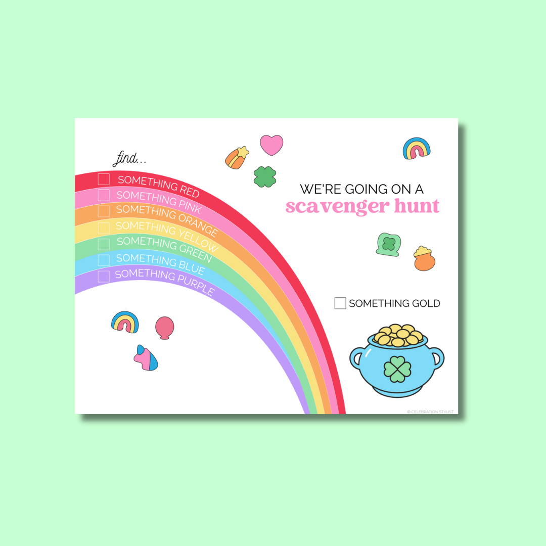Rainbow Scavenger Hunt – Celebration Stylist
