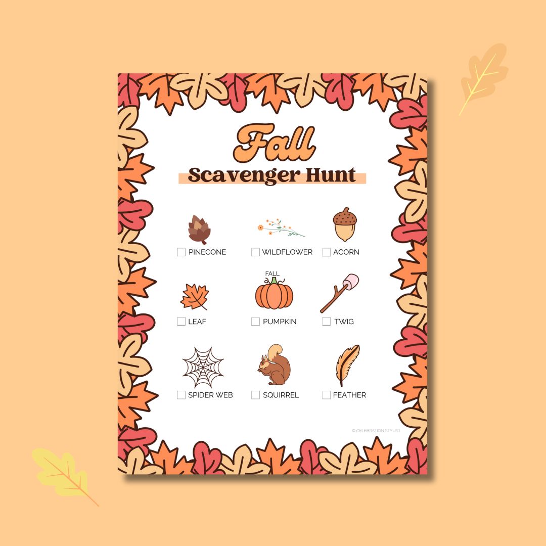 Fall Scavenger Hunt – Celebration Stylist