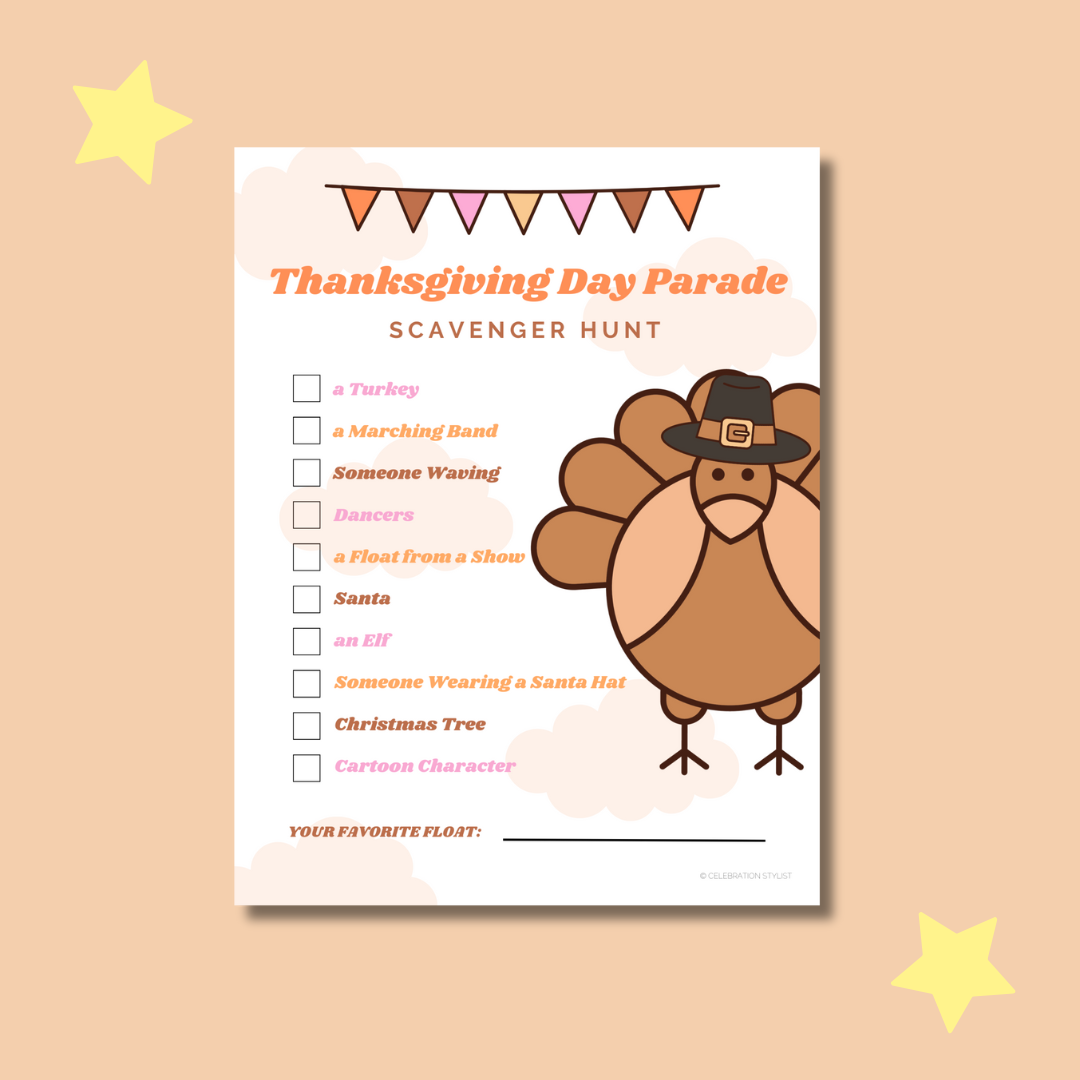 Thanksgiving Parade Scavenger Hunt – Celebration Stylist