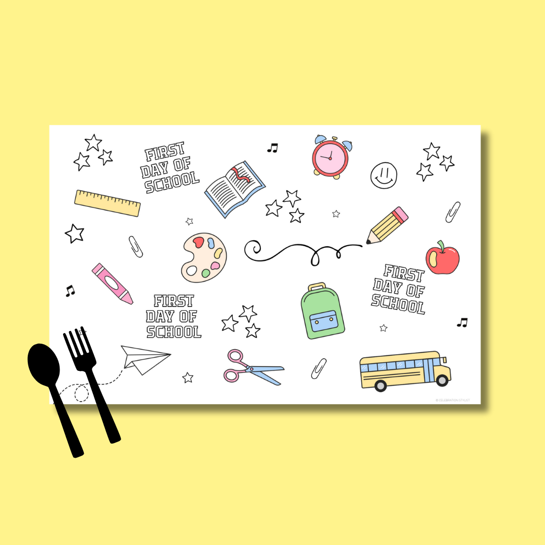 Back to School Placemat – Celebration Stylist