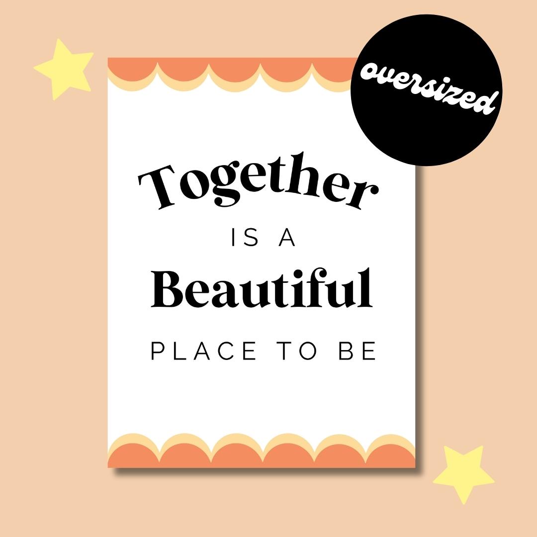 Oversized Together Backdrop – Celebration Stylist®️