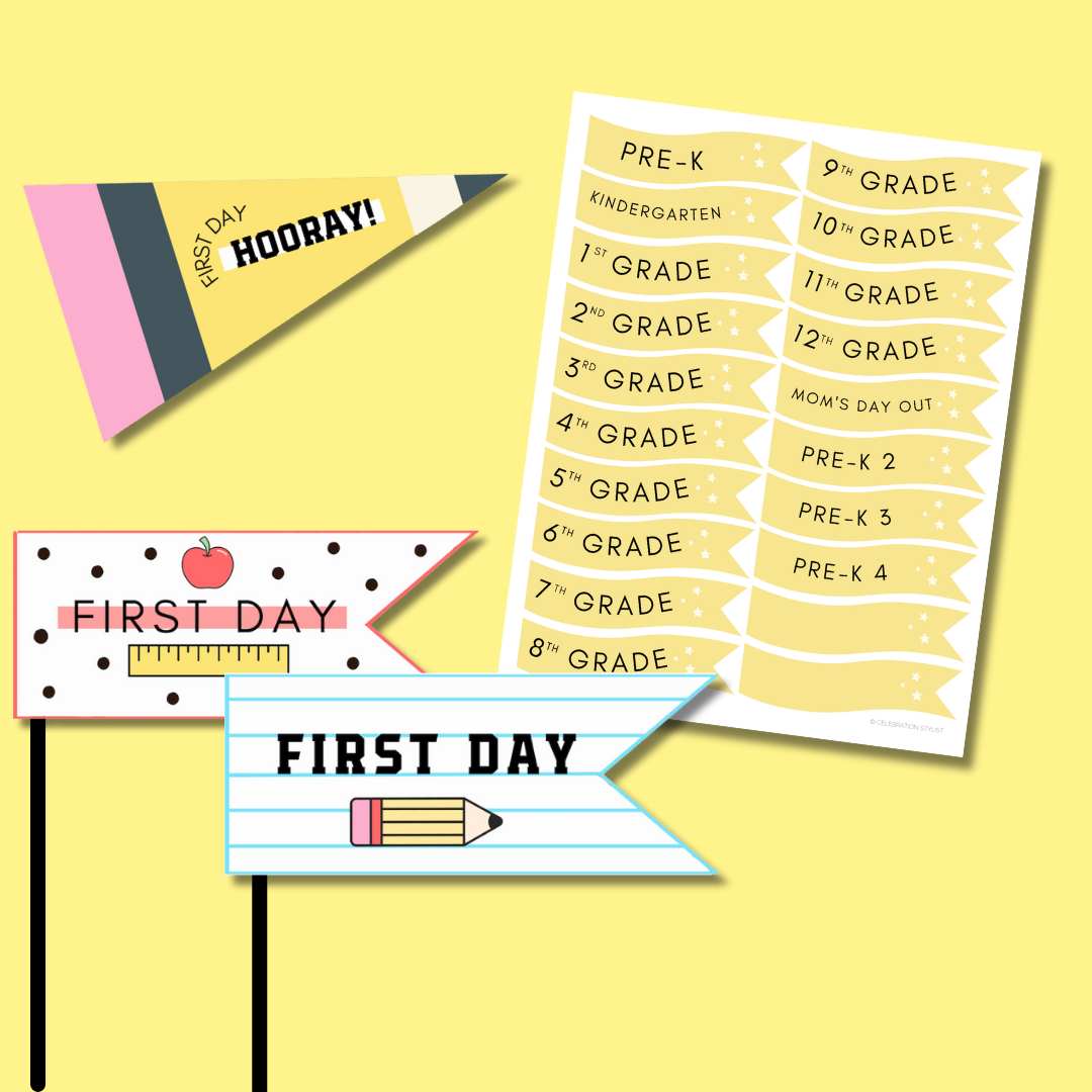 Back to School Pennant Flags – Celebration Stylist