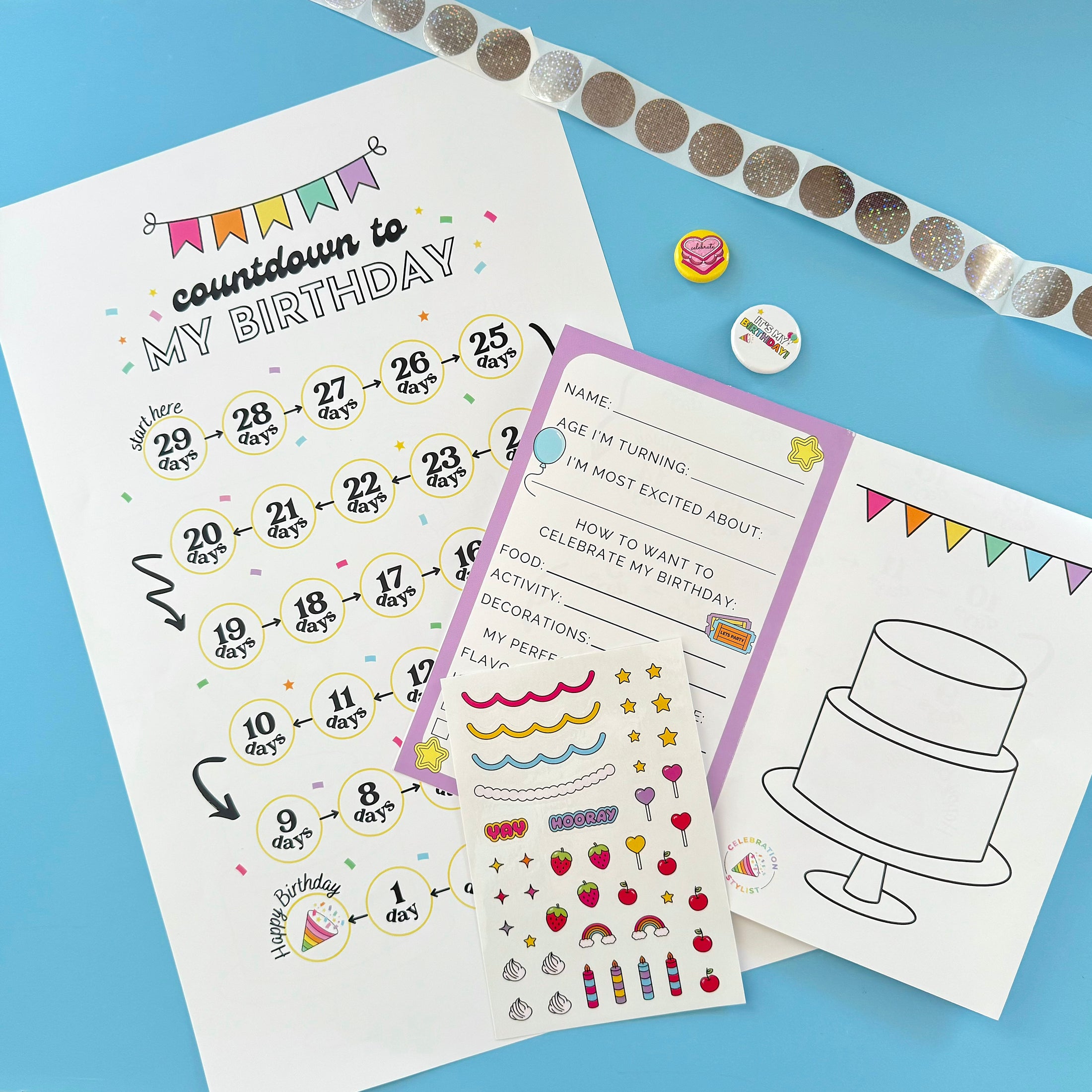 Birthday Activity Pack – Celebration Stylist®️